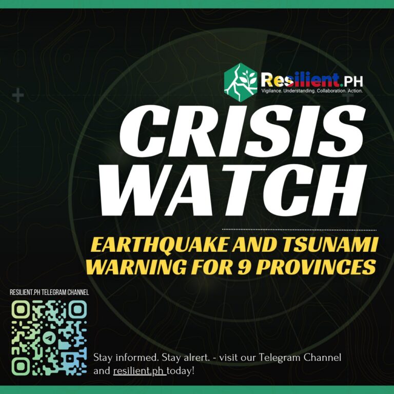 CRISIS WATCH: EARTHQUAKE AND TSUNAMI WARNING FOR 9 PROVINCES ...